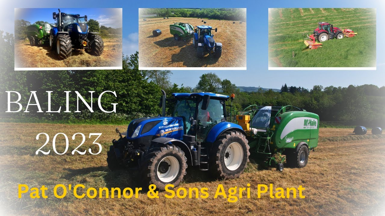 Pat O'Connor & Sons Agri plant Baling 2023 - YouTube