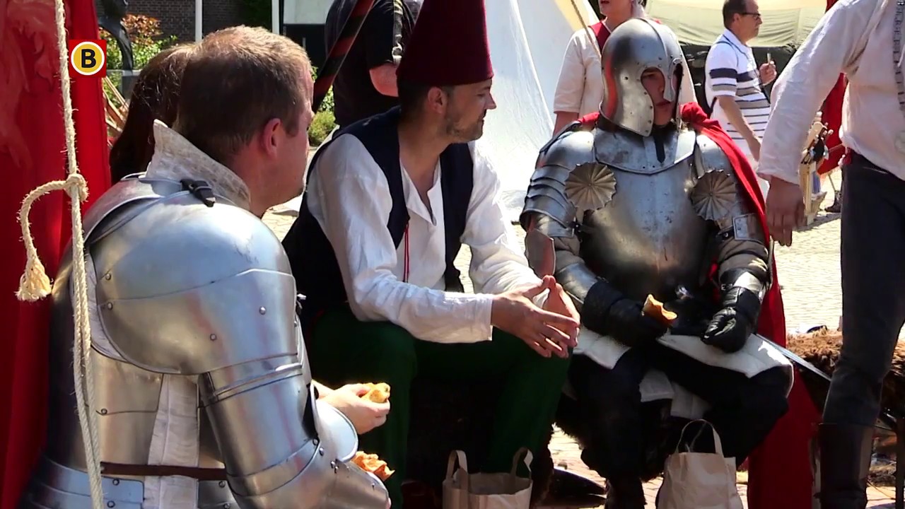 Ridders trekken door Breda, middeleeuwen herleven tijdens Nassaudag ...