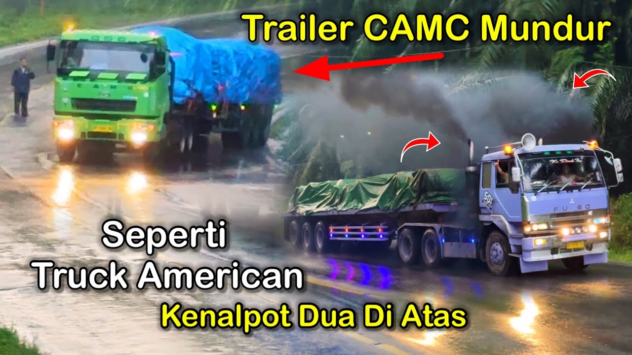 Modifikasi Truck Trailer Japan Seperti Truck Trailer American - YouTube