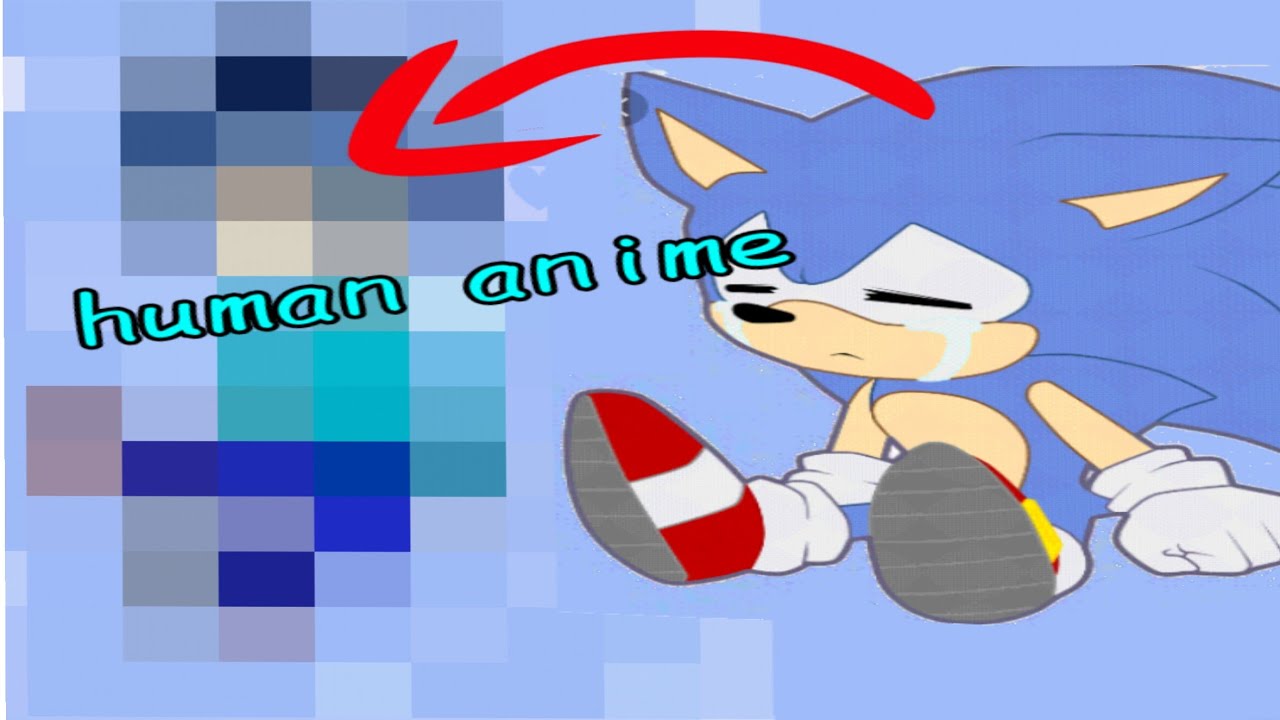 ♡Draw sonic cute♡ ||☆human anime☆|| - YouTube