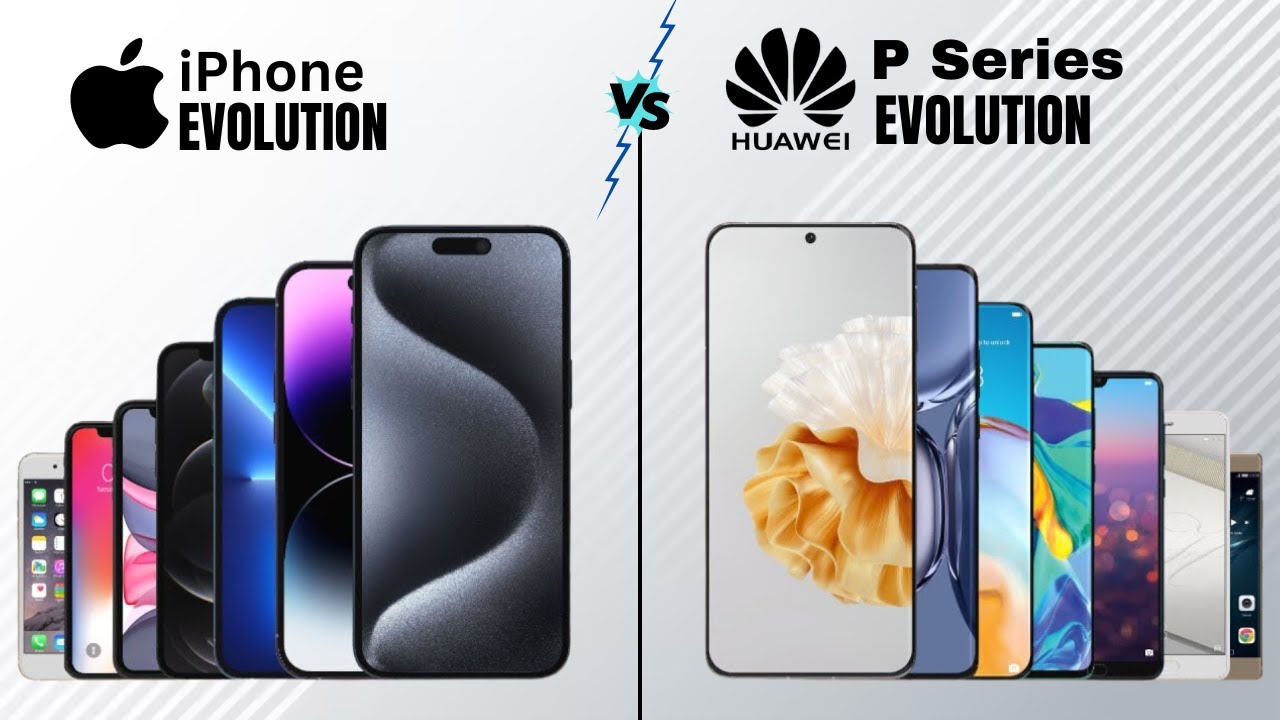 Apple iPhone vs Huawei P Series Evolution - YouTube