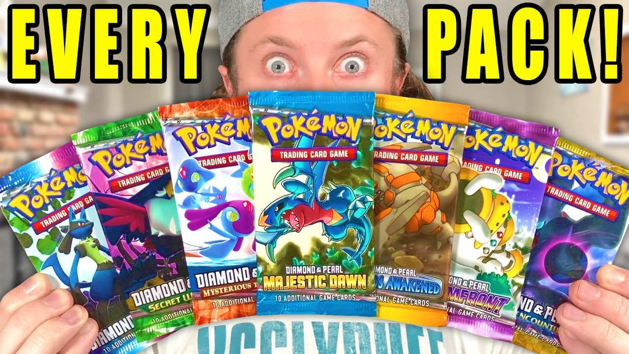 OPENING EVERY POKEMON PACK IN DIAMOND AND PEARL! - YouTube