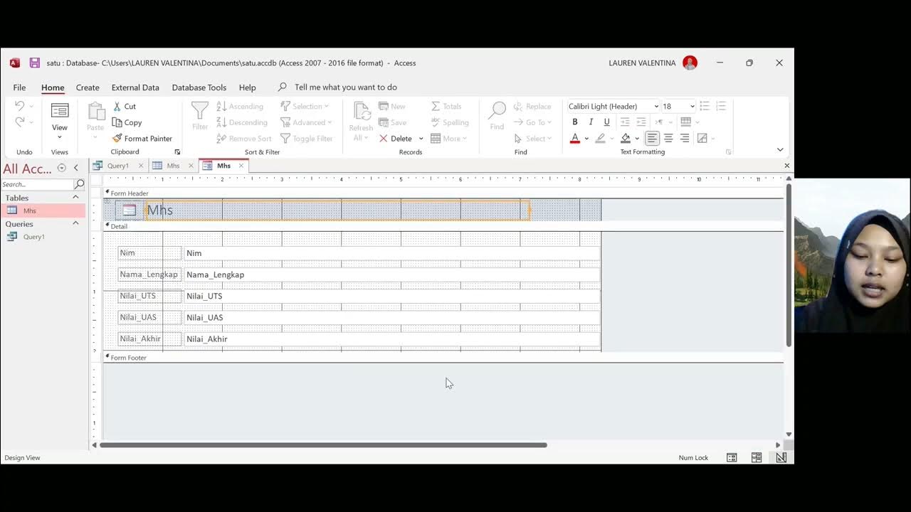 Cara membuat Query, Form, Report di ACCSES - YouTube