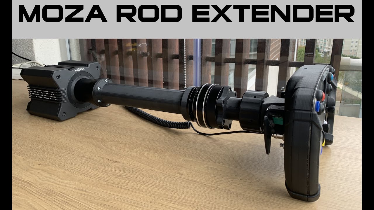 Moza Wheel Base Rod Extender (Version 1 R9 R16 R21) - YouTube