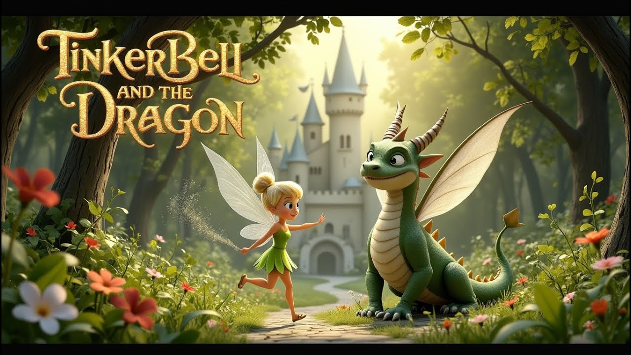 Tinker Bell and The Dragon | Magical Adventure Story for Kids | Fairy ...