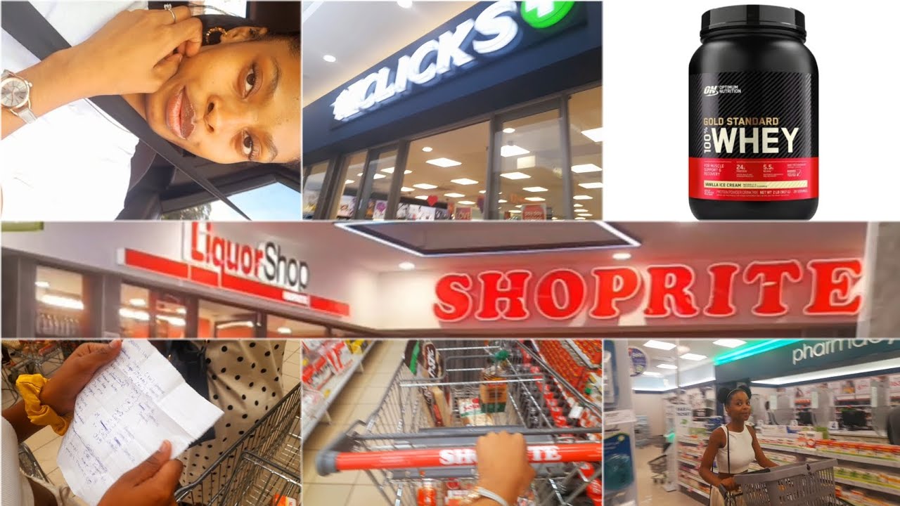 Shoprite monthly grocery shopping | w m little sister | Clicks & Boxer ...