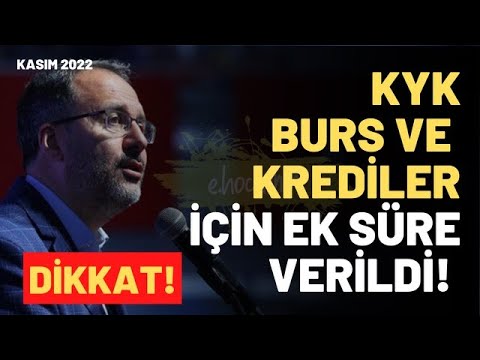 KYK BURS VE KREDİ BAŞVURUSU İÇİN EK SÜRE VERİLDİ 2023 KYK BURS KREDİ BAŞVURULARI TEKRARDAN BAŞLADI