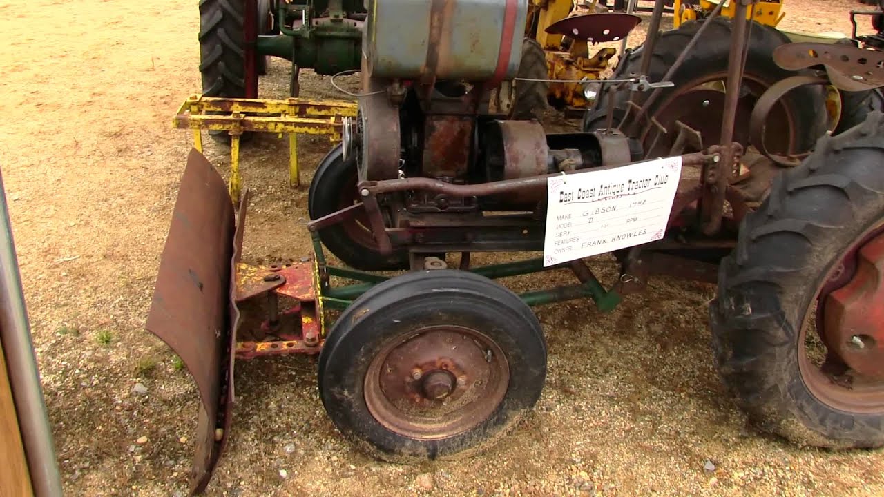 1948 Gibson D Antique Tractor at Deerfield Fair NH 2012 - YouTube