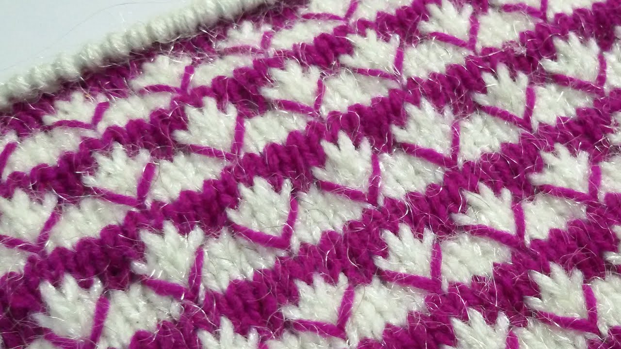 Two Colour Sweater Design | Half Sweater Design for Ladies - Knitting ...