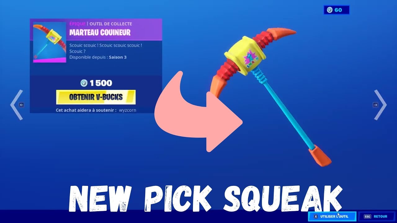 *NEW* PICK SQUEAK Pickaxe BOUTIQUE 1 APRIL 2020 FORTNITE BATTLE ROYAL ...