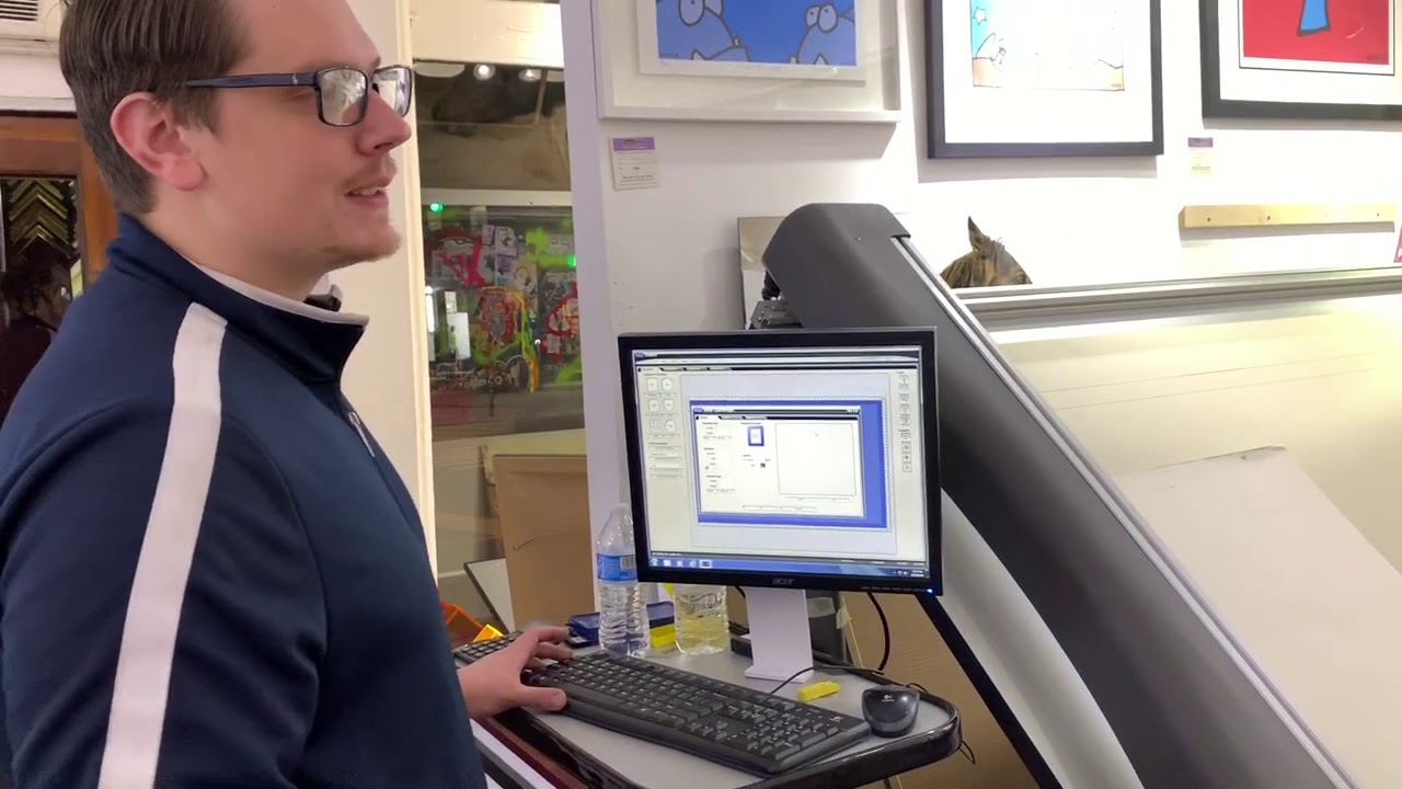 Cutting Matte With Our Wizard CNC Machine - YouTube