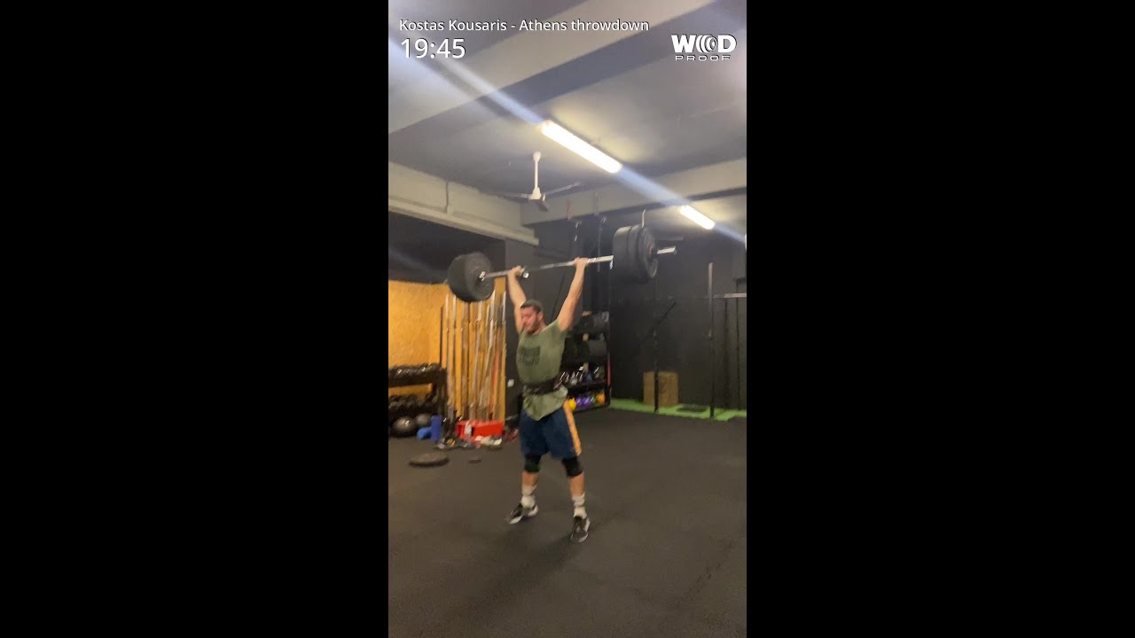 Konstantinos Kousaris - Athens Throwdown 2023, Wod 2 A-B, scaled - YouTube