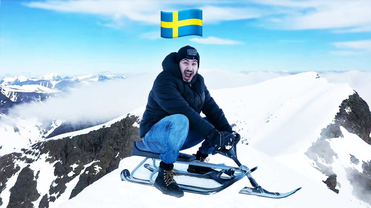 JAG ÅKER PULKA I SVERIGES LÄNGSTA PULKA BACKE (1100 meter)!! - YouTube