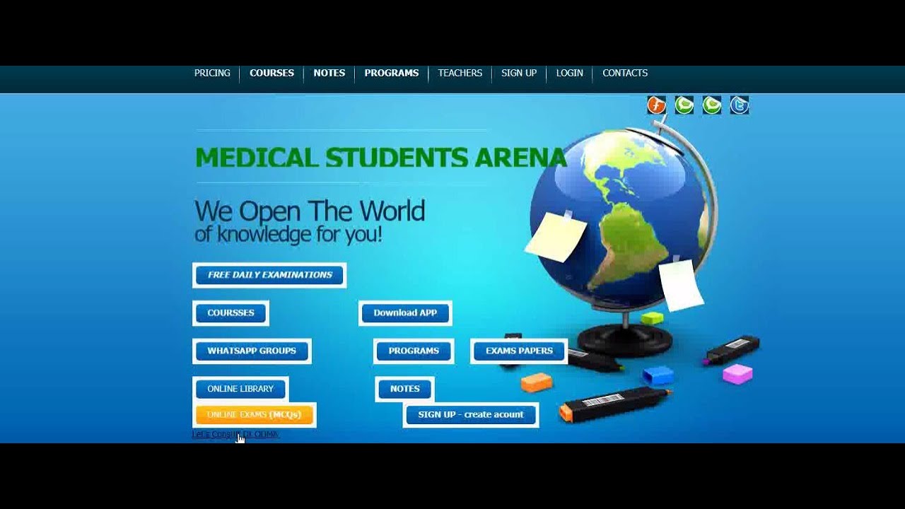 HOW TO ACCESS DAILY ONLINE MCQS IN MEDICAL STUDENTS ARENA - YouTube