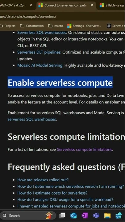 How To Enable Databricks Serverless Computing Shorts Azure Serverlesscomputing Databricks
