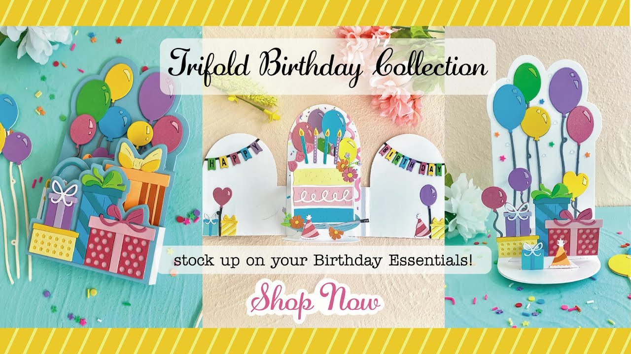 Mini Birthday Trifold Collection - YouTube
