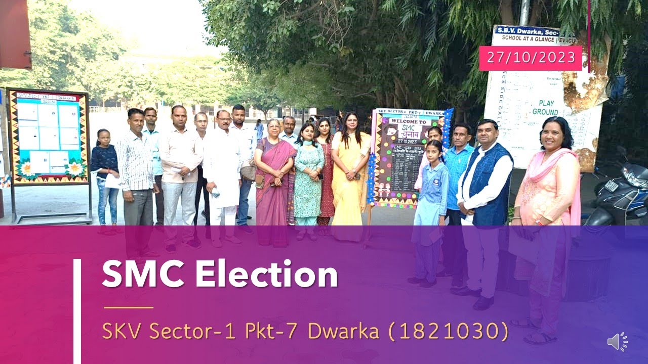 SMC Election at SKV Sector-1 Pkt-7 Dwarka (1821030) on 27/10/2023 - YouTube