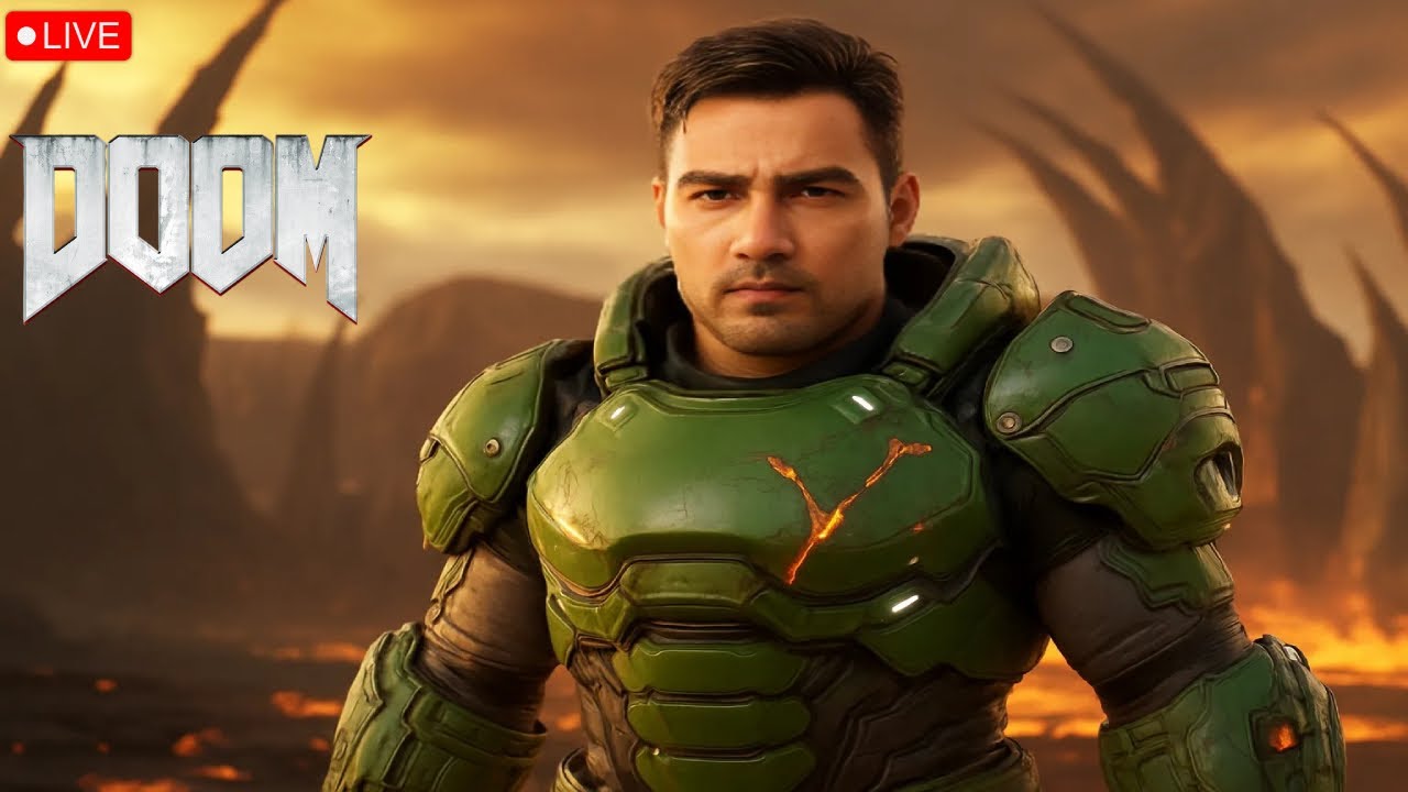 🔴 Live DOOM 2016 Gameplay Walkthrough with Facecam | Ultra Brutal Demon ...