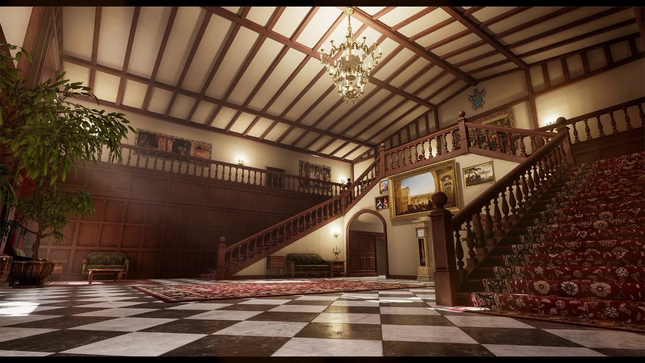 Croft Manor Entrance Hall Ambience (Tomb Raider 2) - YouTube