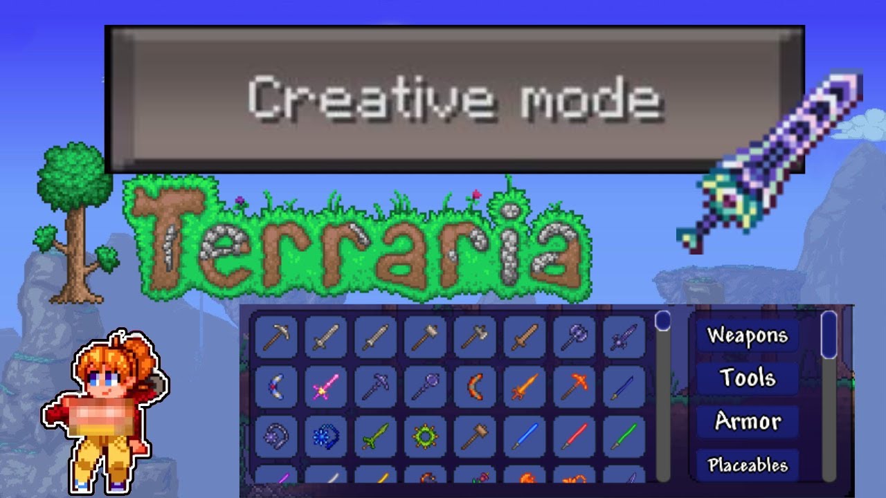 CREATIVE Mode Terraria | Pc and Mobile - YouTube