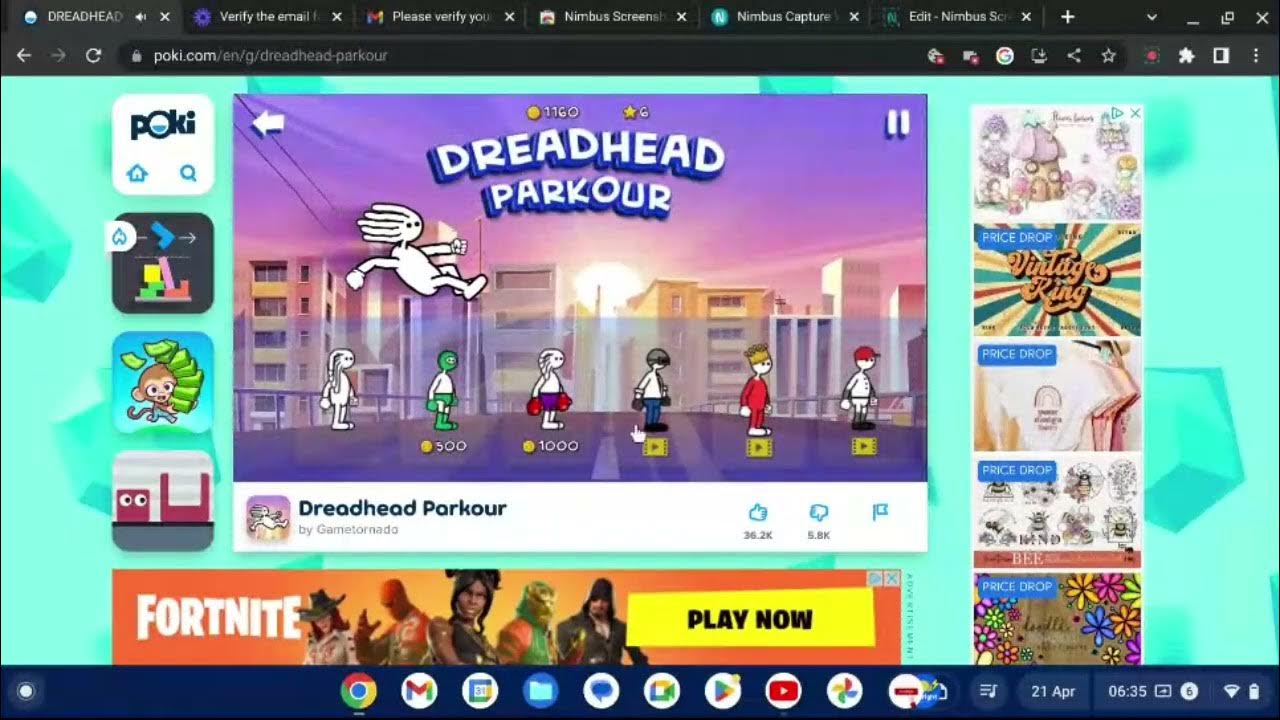 dread head parkour - YouTube