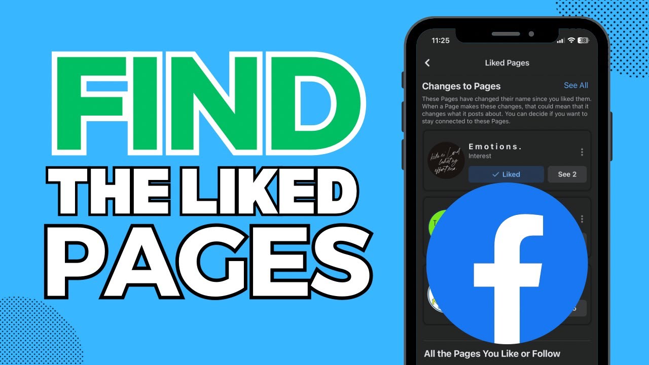 How To Find The Liked Pages On Facebook - YouTube
