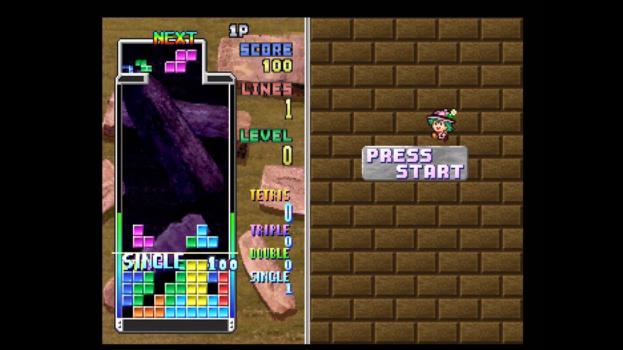 Tetris Plus (PS1 / PlayStation) - Singles are Everywhere - YouTube