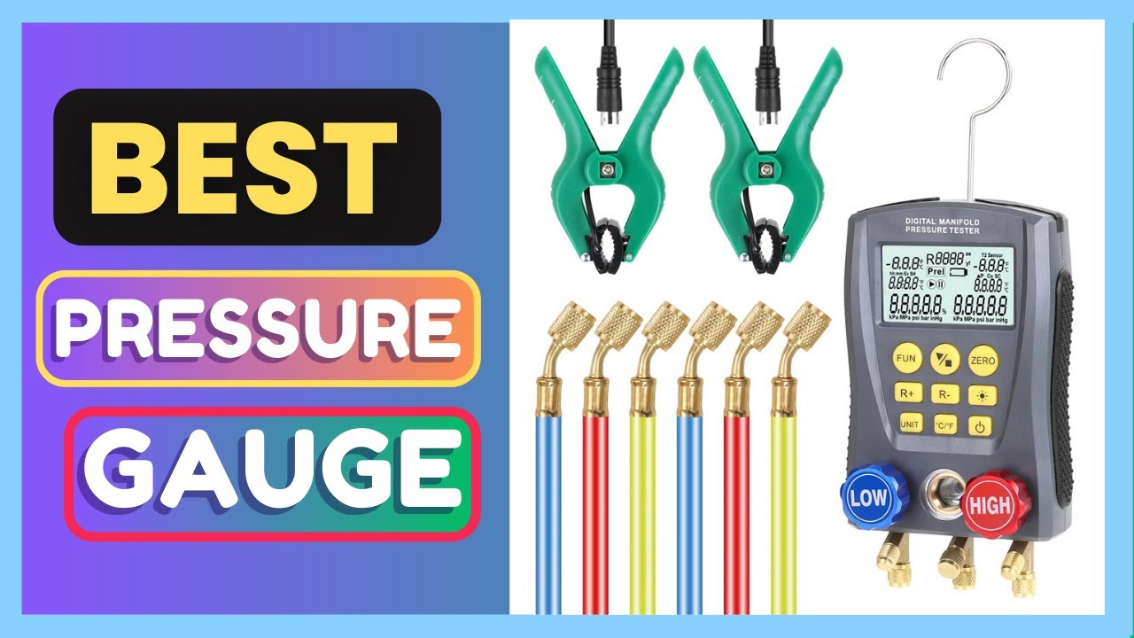 Best WZ-0031 Digital Pressure Gauge Valves Tool Kit 0-6000Kpa - YouTube