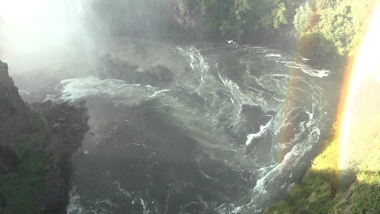 Double Rainbow at Victoria Falls, Zambezi River - YouTube