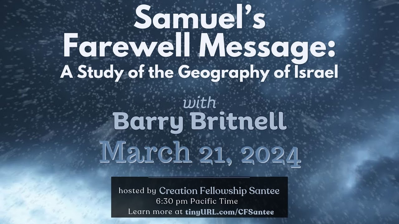 Samuel's Farewell Message a Tour of Israel's Geography - YouTube