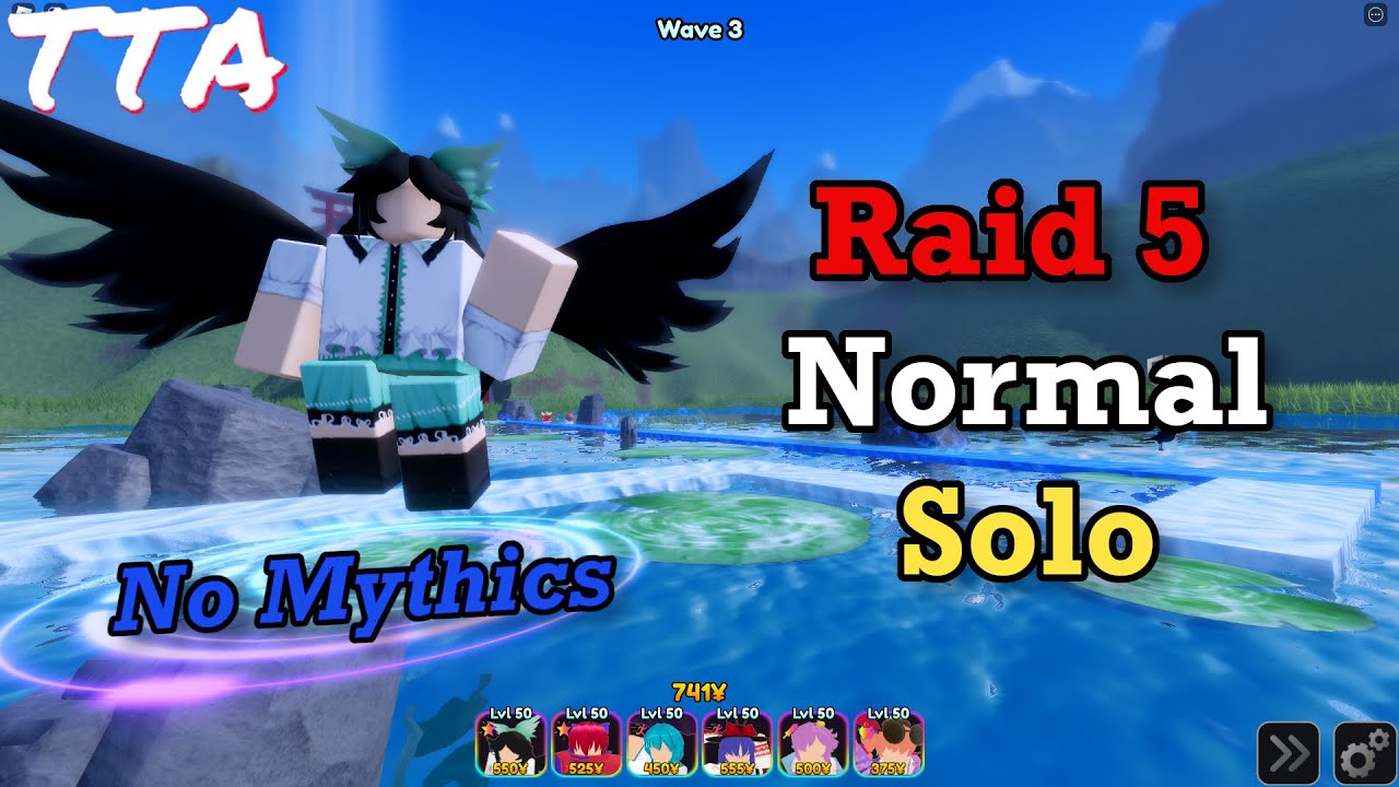 Roblox: Touhou Tower Assault | TTA - Raid 5 Normal Solo No Mythics ...