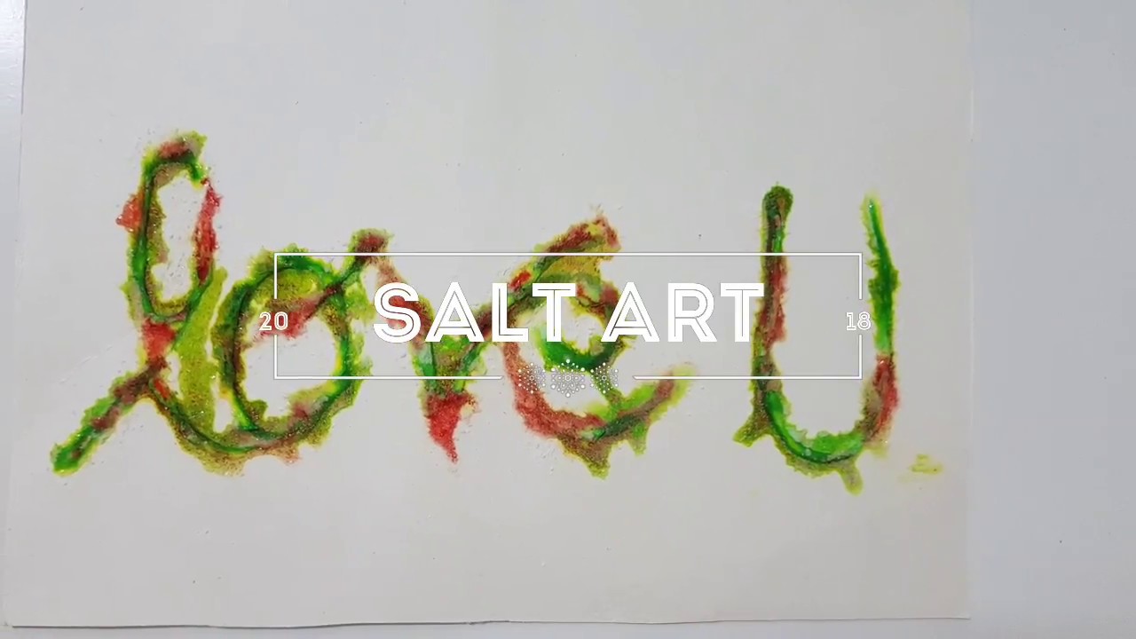 Salt Art- Easy Activity for Kids and Adults - YouTube