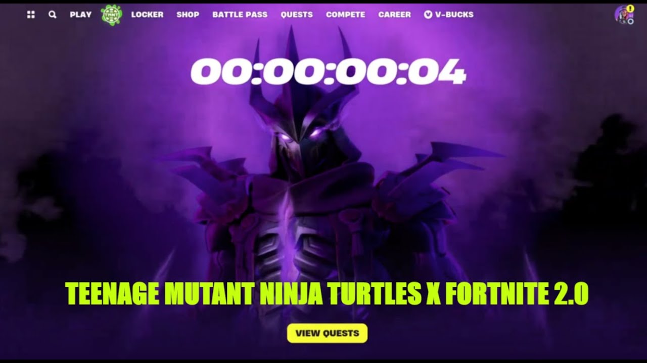 NEW TEENAGE MUTANT NINJA TURTLES X FORTNITE C5 MINI BATTLE PASS ...