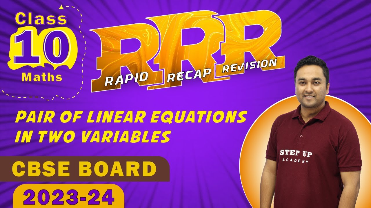 Pair of Linear Equations in Two Variables Ch 3 - MEQs Class 10 Maths ...