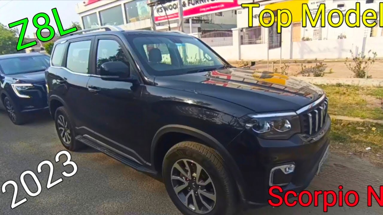 New 2023 Scorpio N MT Top Model Z8L | Black Colour | Details, Interior ...