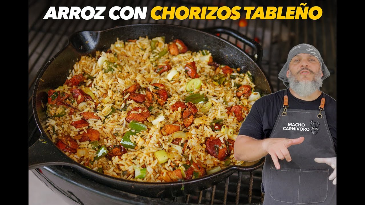 Arroz Frito con Chorizo Tableño y vegetales salteados / se hace en ...