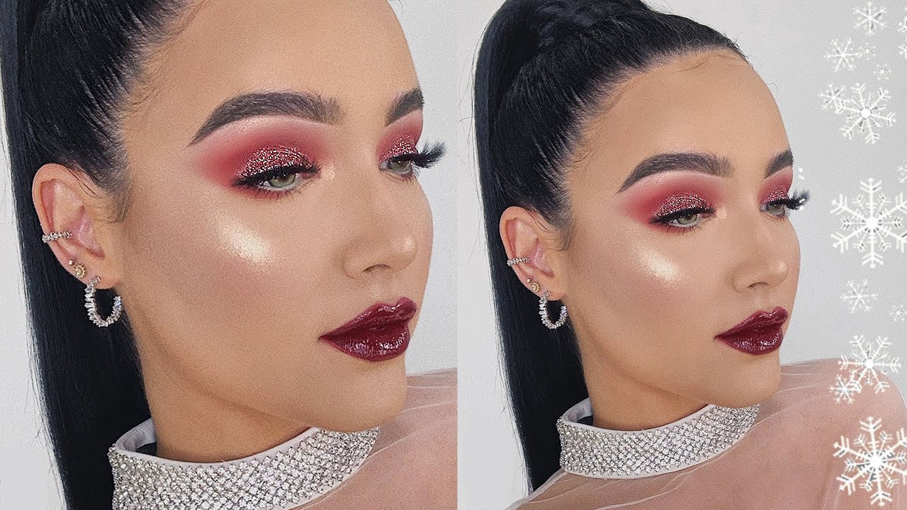 HOLIDAY MAKEUP TRANSFORMATION | 5 DAYS OF GLAM | AMANDA ENSING - YouTube