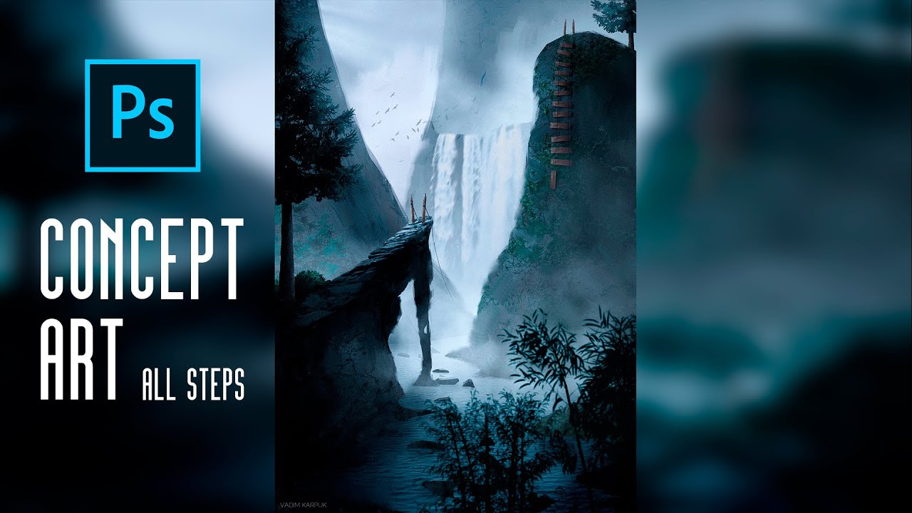 Creating a concept art environment in adobe photoshop | Karpuk Vadim ...