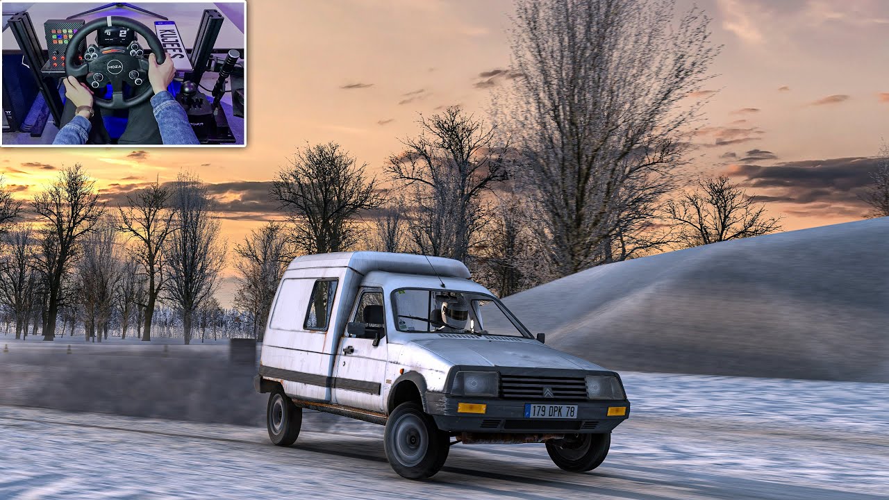 Citroën C15 Snow Drifting - Assetto Corsa | Moza R5 - YouTube
