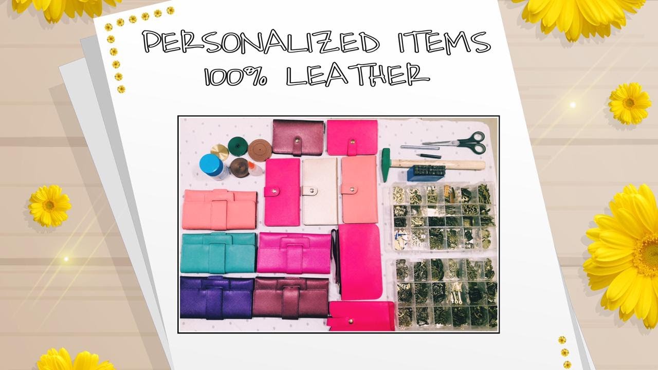 HOW TO PERSONALIZE | CUSTOMIZED LEATHER ITEMS - YouTube