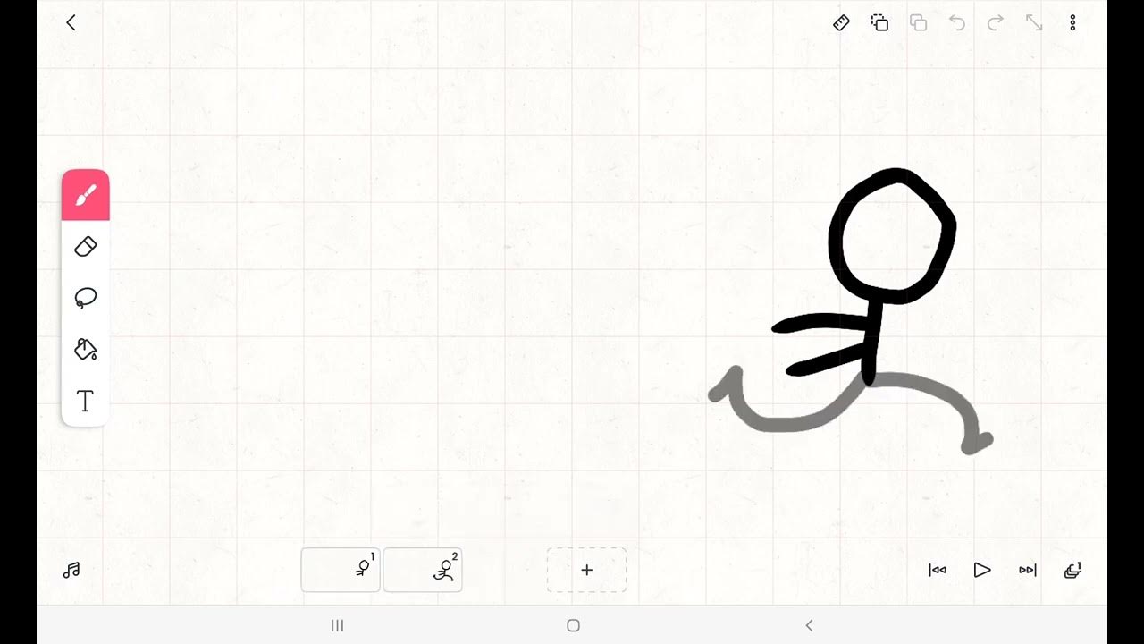 How To Animate A Stick Figure Running Animation - YouTube