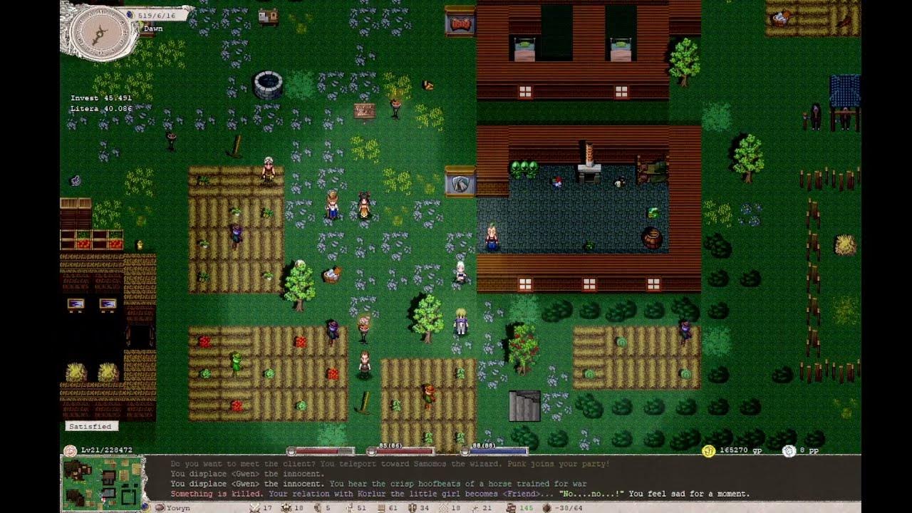 Elona 1.16 Snail Tourist EP27~How is the life of a criminal in North Tyris? - YouTube