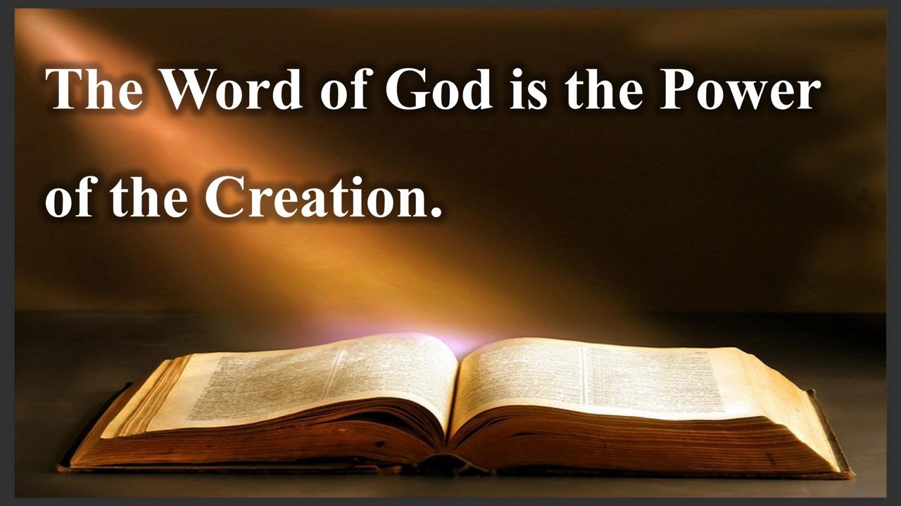 The Word of God is the Power of Creation by Pastor Sittlin - YouTube