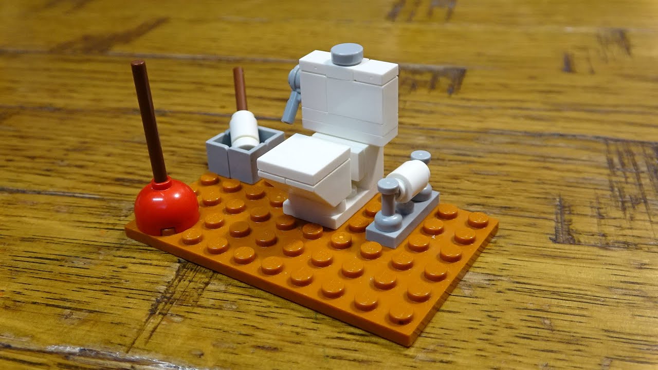 Building a Mini Lego Toilet Set - YouTube