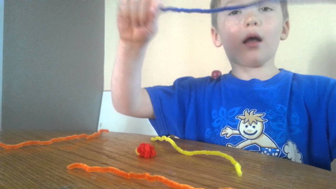 How to make a ball with pipe cleaners - YouTube