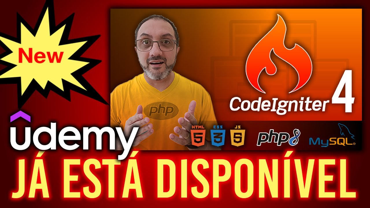 UDEMY | CODEIGNITER 4 | JÁ ESTÁ DISPONÍVEL - YouTube