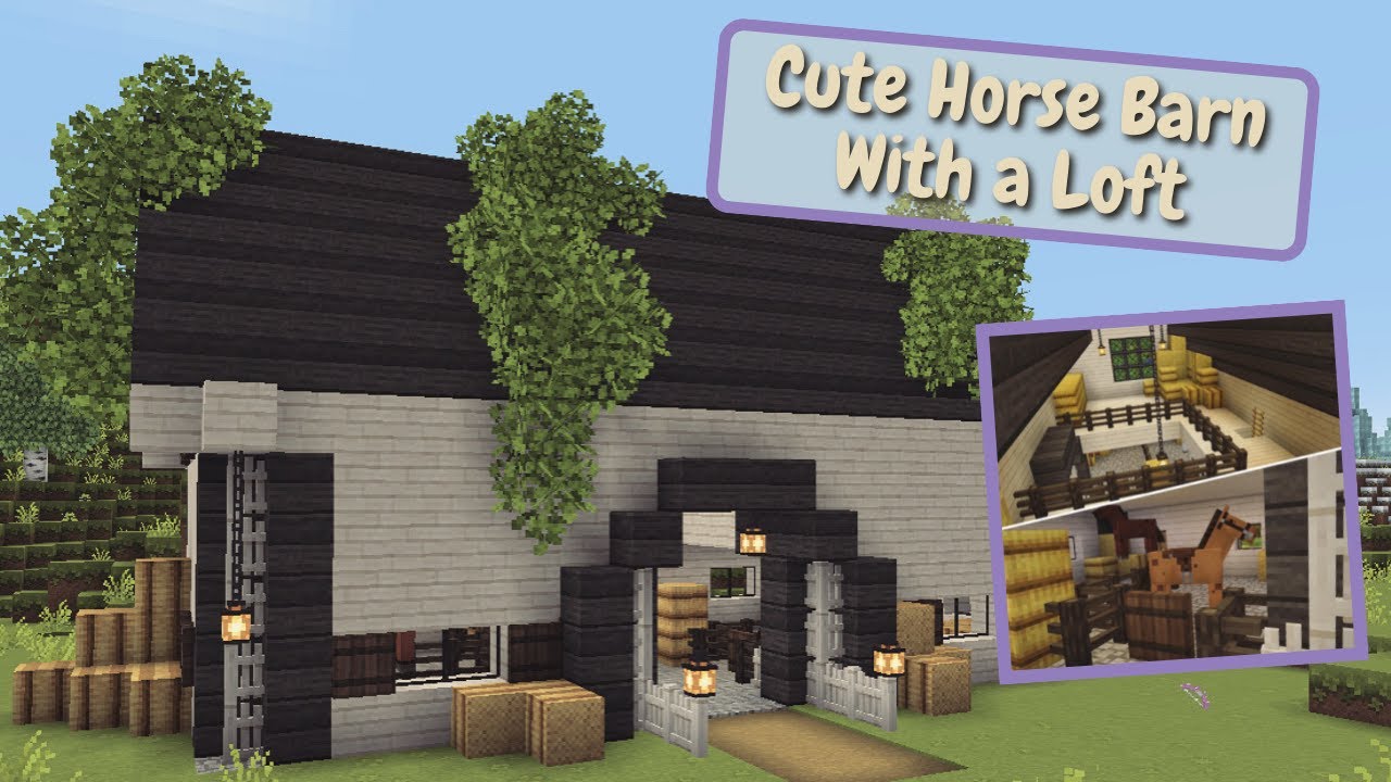 Cottagecore Horse Barn Build - YouTube