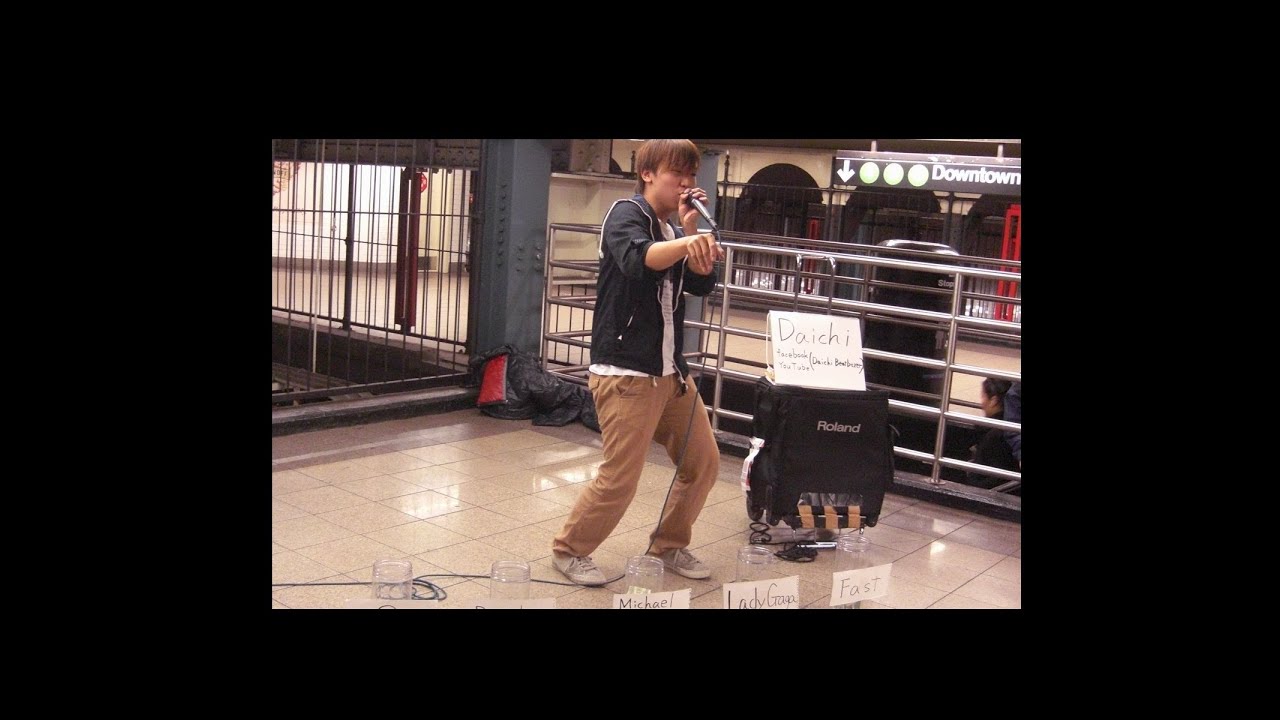 HUMAN JUKE BOX @ NY Street by Daichi - YouTube