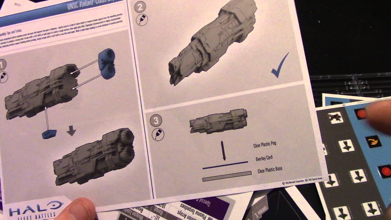 Unboxing UNSC Valiant Super-Heavy Cruiser - Halo Fleet Battles - YouTube