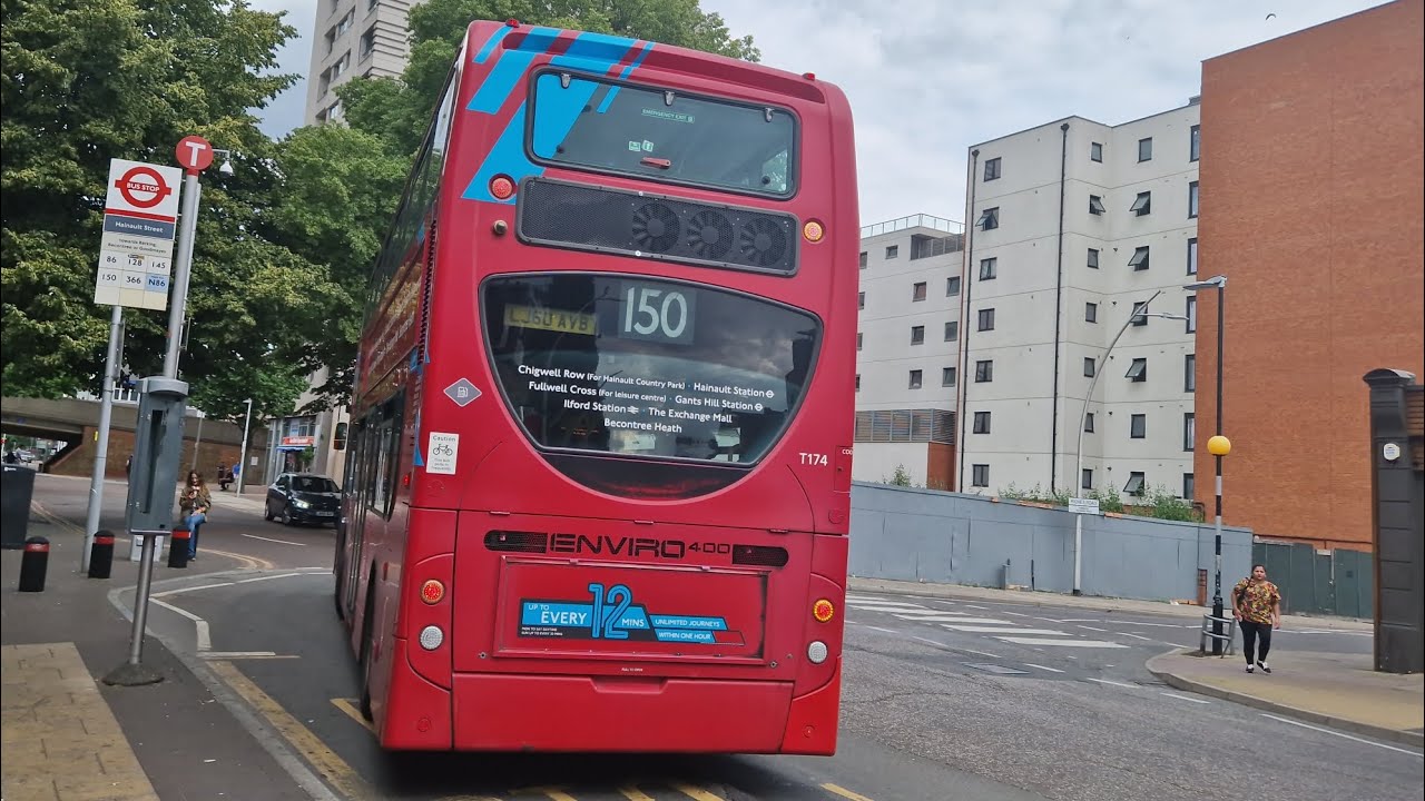 Arriva London T174 LJ60AVB Bus Route 150 - YouTube